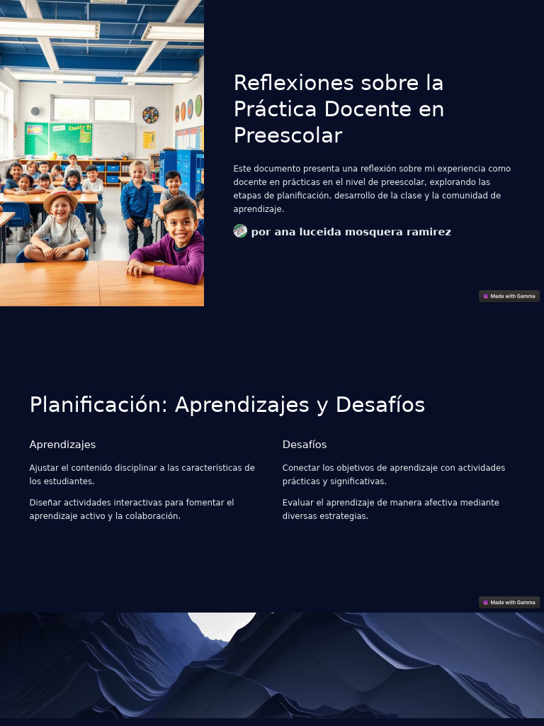 Reflexiones Sobre La Practica Docente en Preescolar | PDF | Enseñando ...