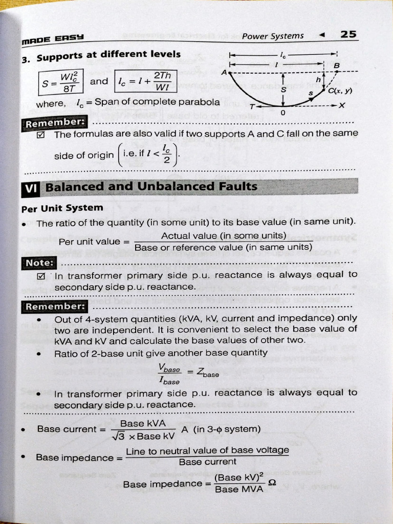 Power System Formulas and Concepts | PDF | Electrical Engineering ...