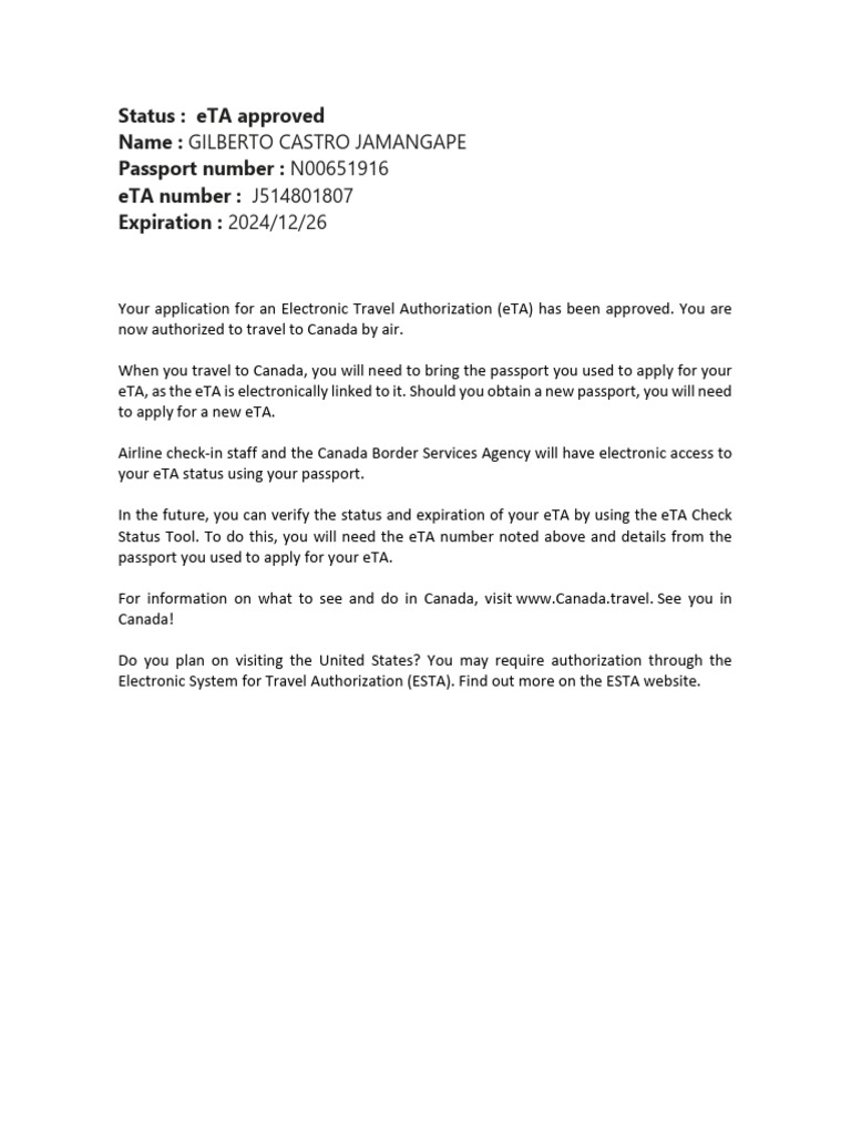 Eta Aprobado Gilberto Castro Jamangape | PDF