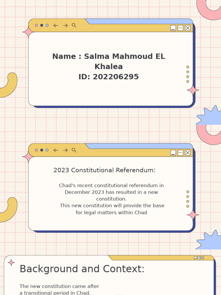 Chad's 2023 Constitutional Changes Explained | PDF