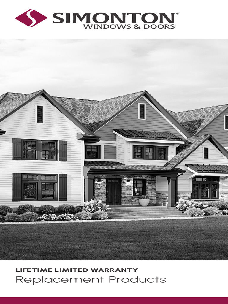 Simonton Reflections 5050 Warranty | PDF | Window | Legal Liability