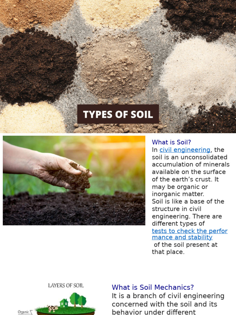 Type of Soil | PDF | Clay | Soil
