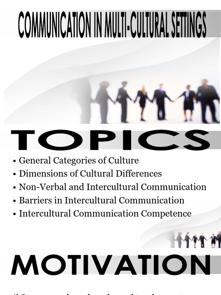 Communication in Multicultural Contexts | PDF | Nonverbal Communication | Communication