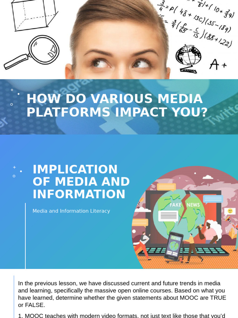 Lesson 3 Implication of Media and Information 1 | PDF | Massive Open ...