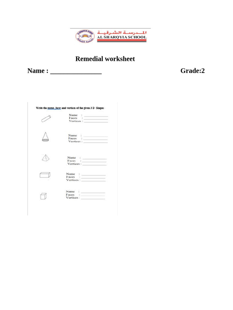 Remedial Worksheet.11 | PDF