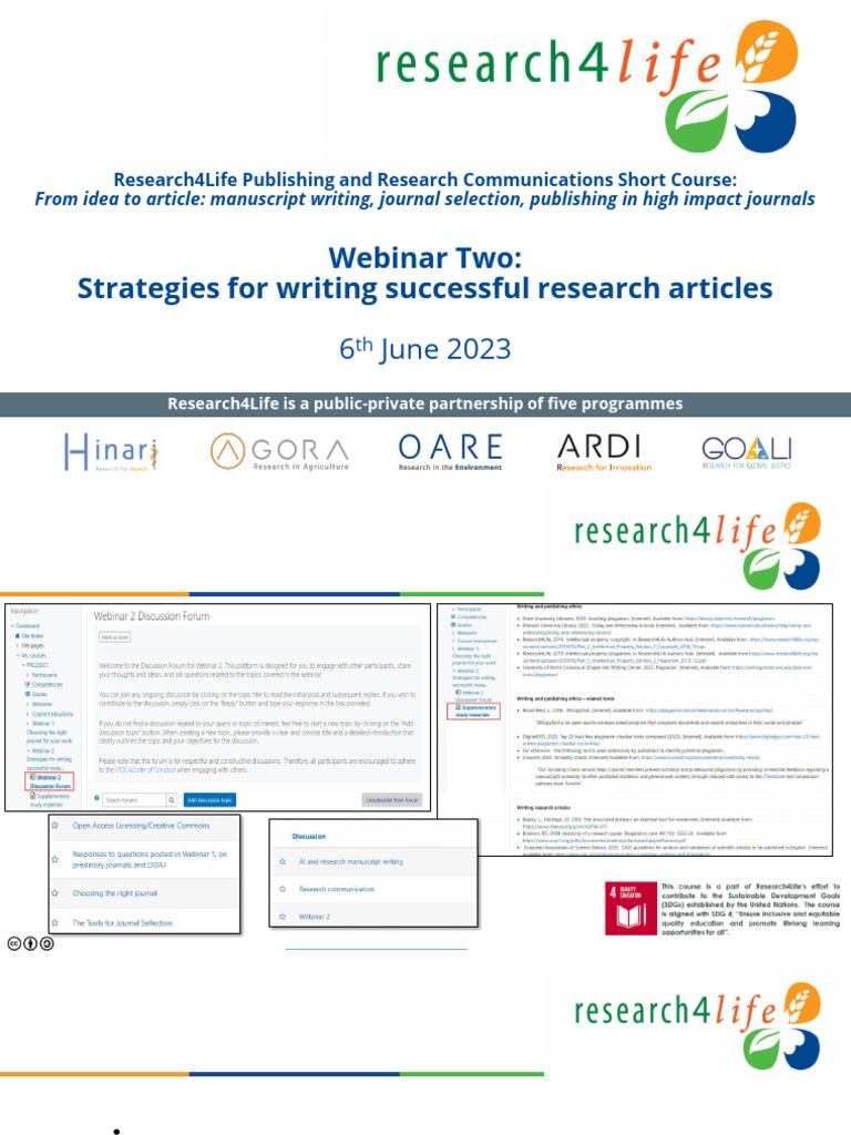 Writing Research Articles: Key Strategies | PDF | Academic Publishing ...