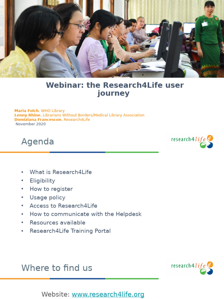 Research4Life User Journey Overview | PDF | Login | Password