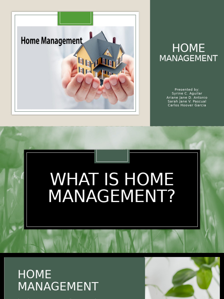 Home Management - Entrep | PDF | Housekeeping | Evaluation