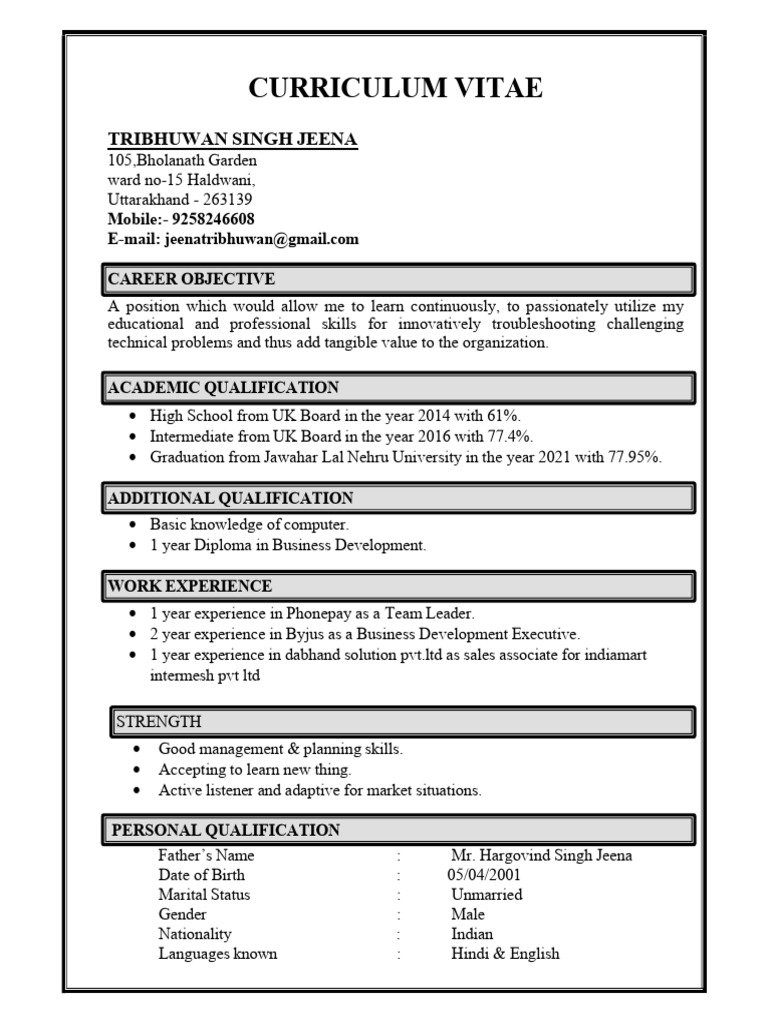 Resume Rohit | PDF