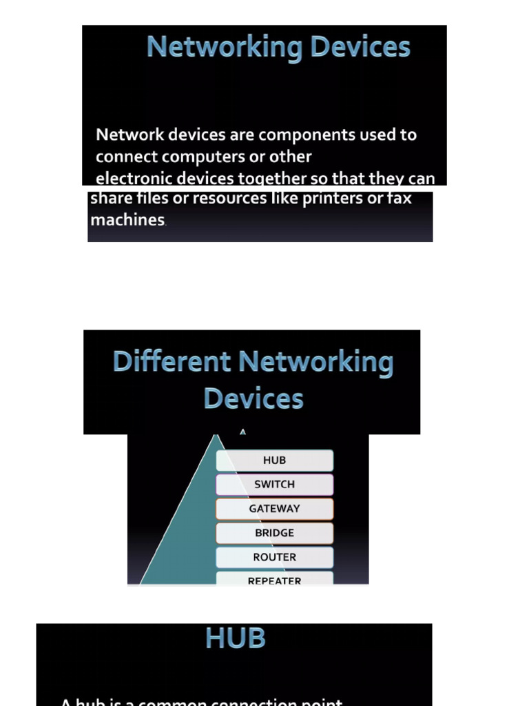 ch-6) Network Devices | PDF