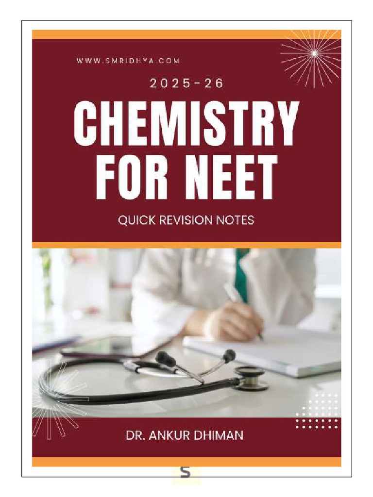 Chemistry For NEET by Dr. Ankur | PDF | Redox | Electrochemistry
