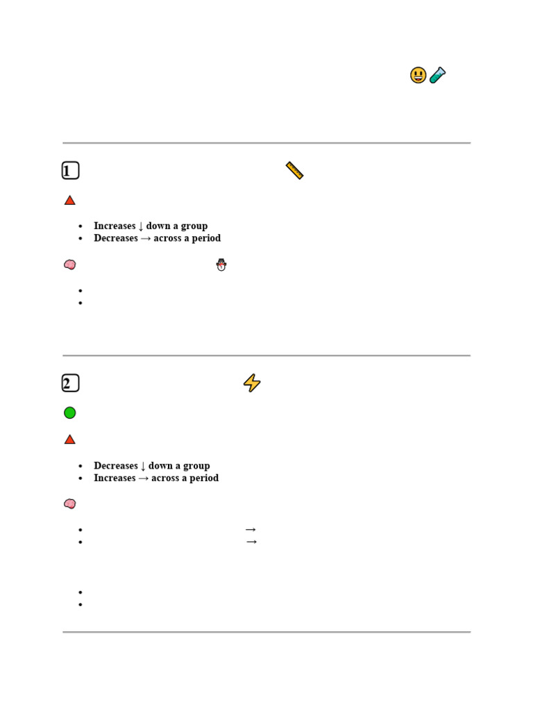 How To Remember All Important Periodic Trends Easily | PDF | Quantum ...