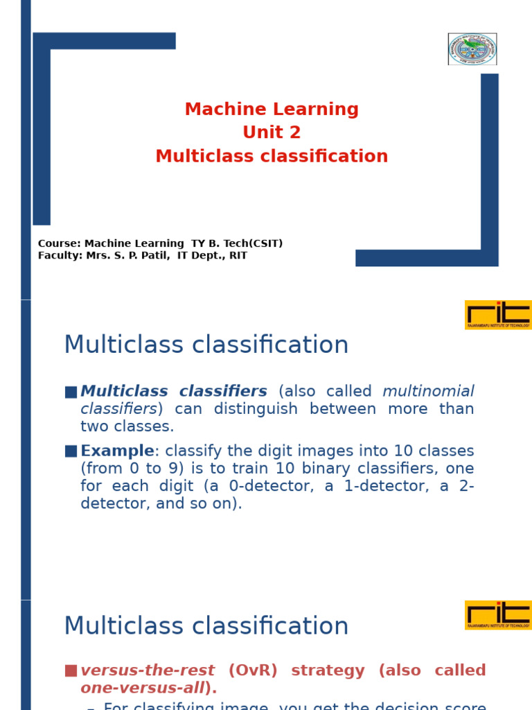 Unit2- Types of Classifications | PDF | Statistical Classification ...