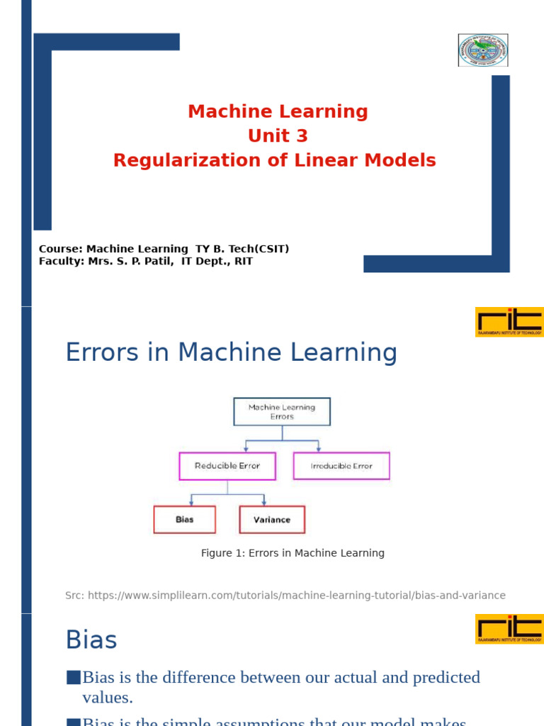 Regularization Linear Models Pdf Regression Analysis Numerical
