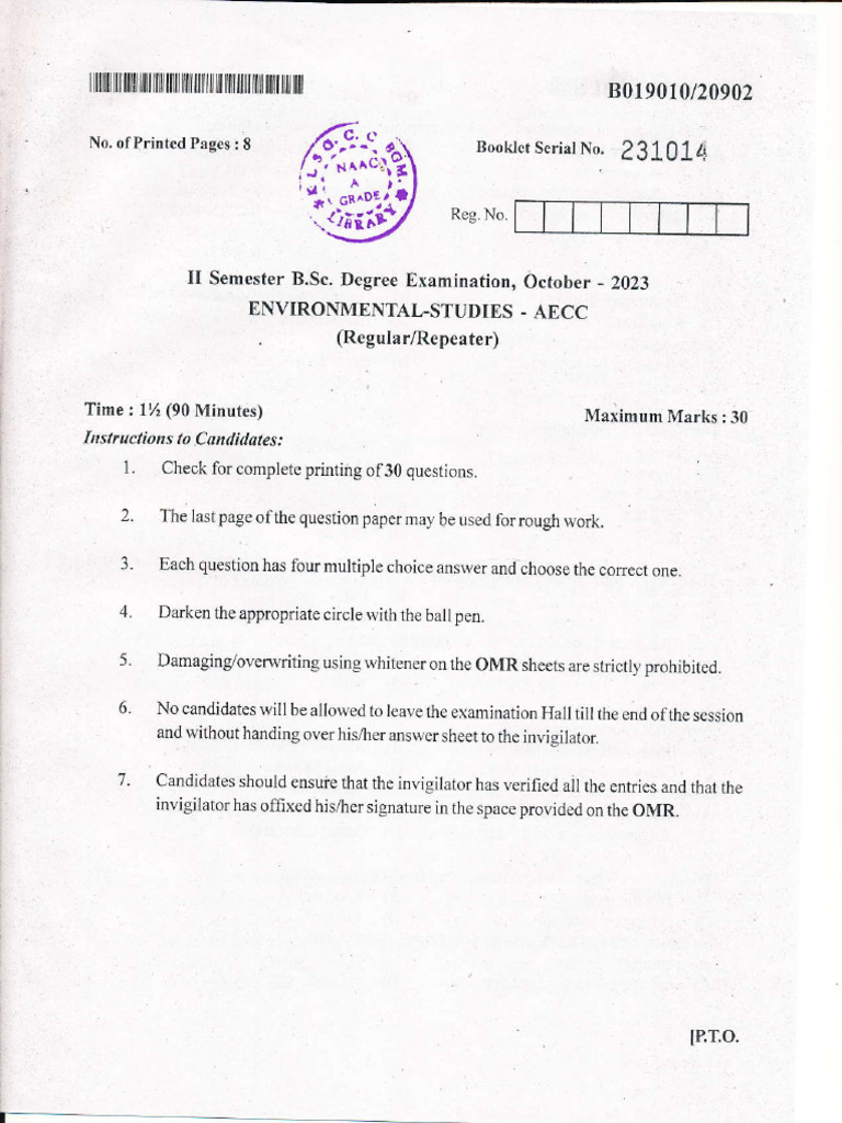 Environmental Studies AECC | PDF | Environmental Social Science | Biology