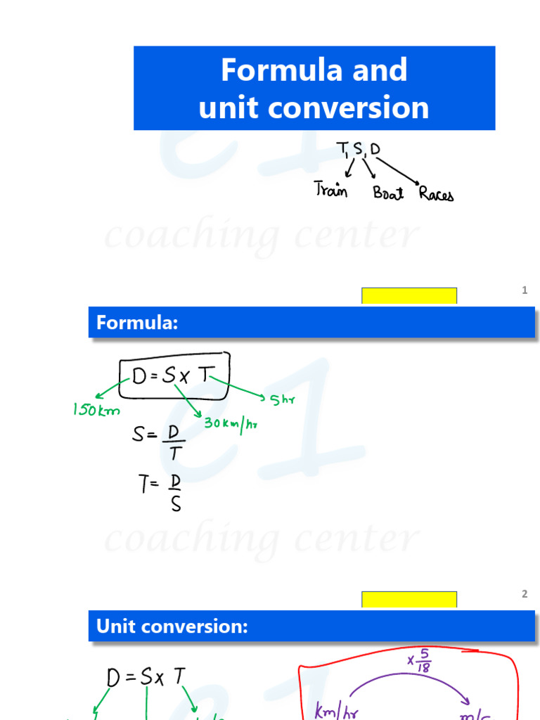 Time Speed Distance | PDF