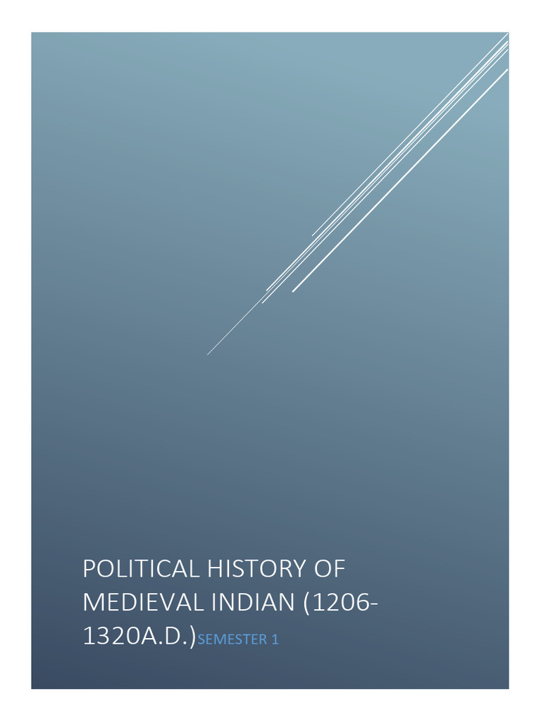 Political History 1206 To 1320 | PDF | Turkey | Ottoman Empire