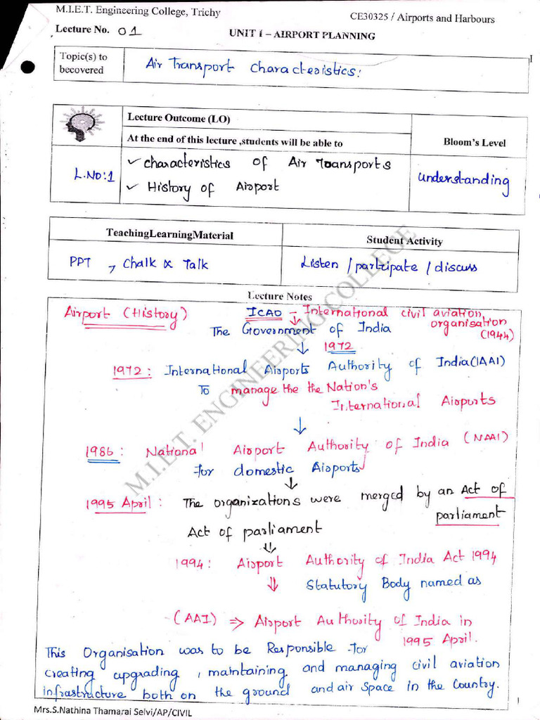 CE3025 Airport and Harbours | PDF