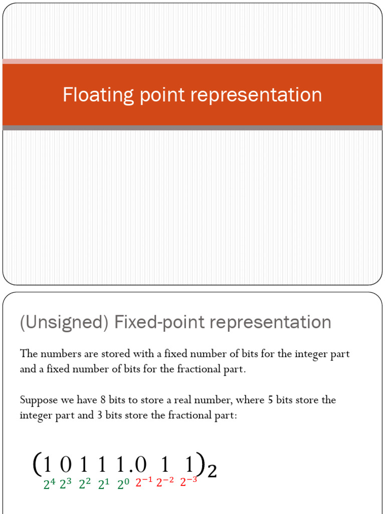 4 Floating Point Inclass | PDF | Mathematics | Arithmetic