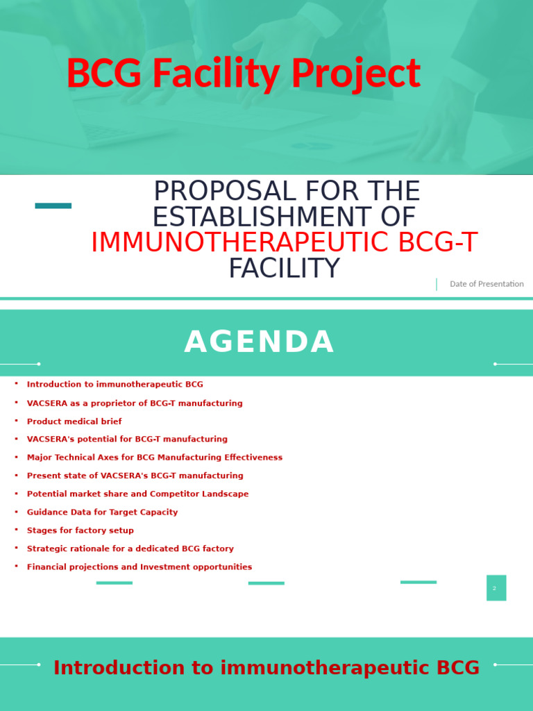 VACSERA BCG-T Facility Proposal | PDF | Health Care | Health Sciences