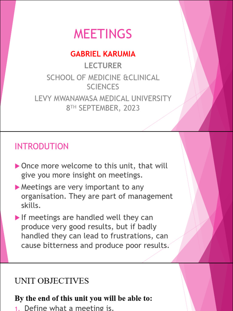 Meetings and There Types 2023 | PDF