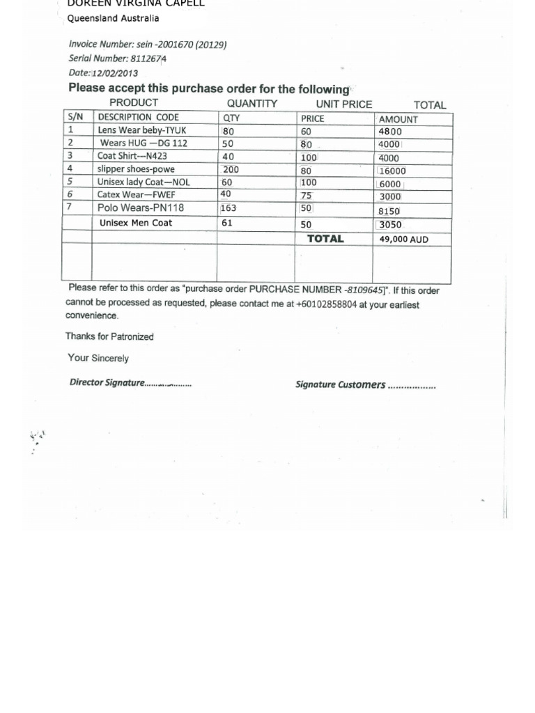 quotation receipt | PDF