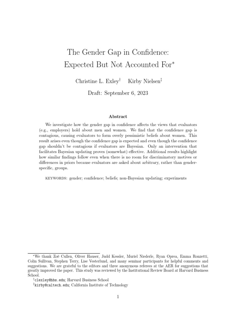 Confidence Gap | PDF | Bayesian Inference | Fixed Effects Model