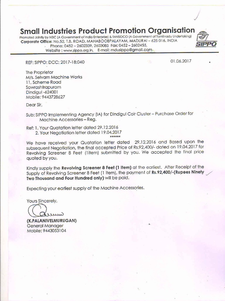 PO issued accessories | PDF