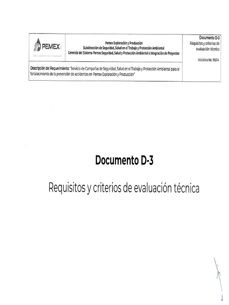Documento D-3 Requisitos Tecnicos | PDF