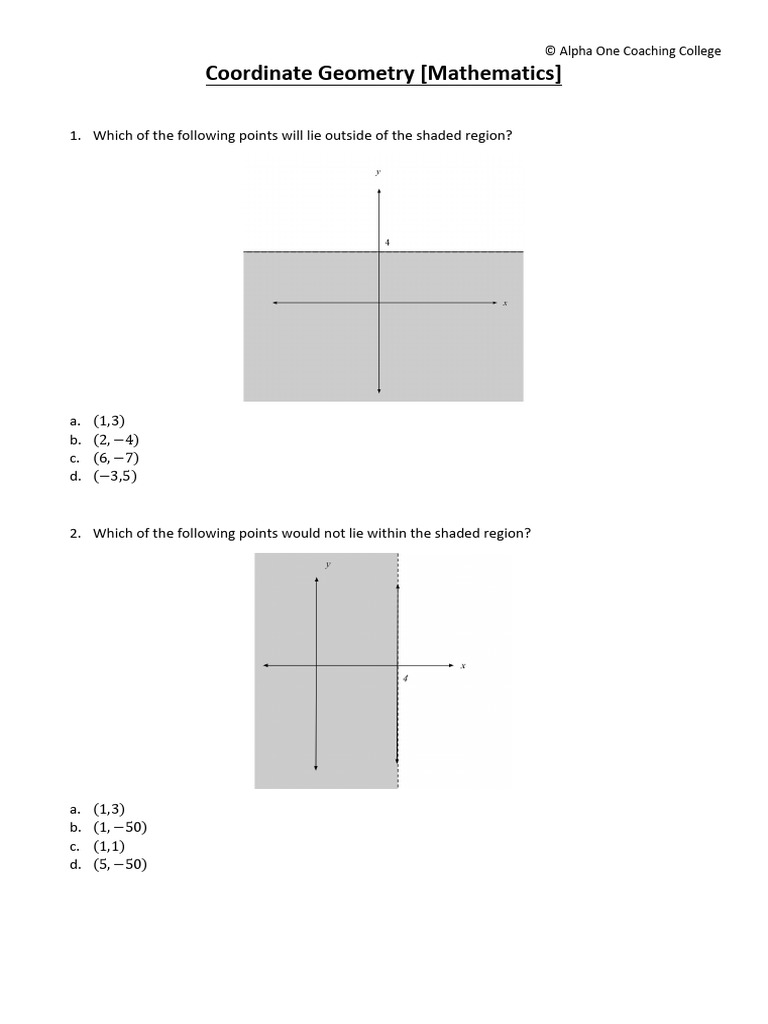 Coordinate Geometry (Mathematics) | PDF | Mathematics | Geometry