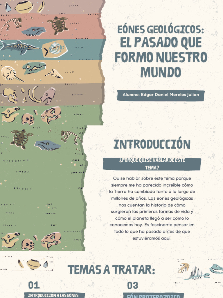 Geologic Time Scale Educational Presentation in Earth-Toned Colors ...