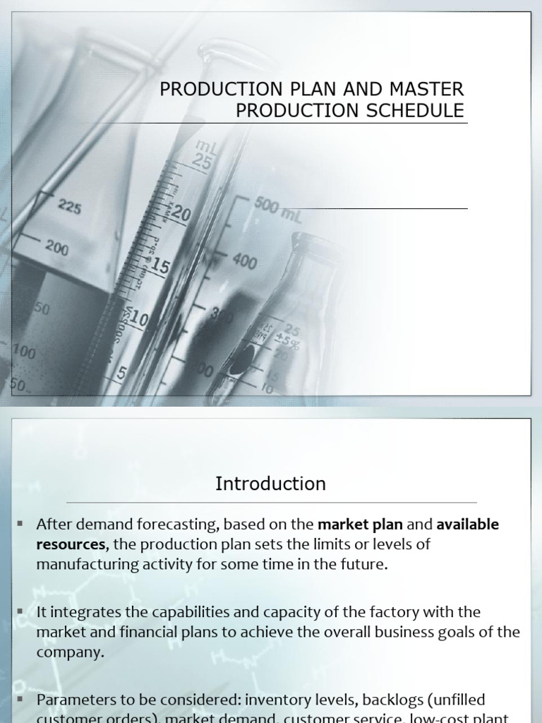 Master Production Planning Overview | PDF | Inventory | Production And ...