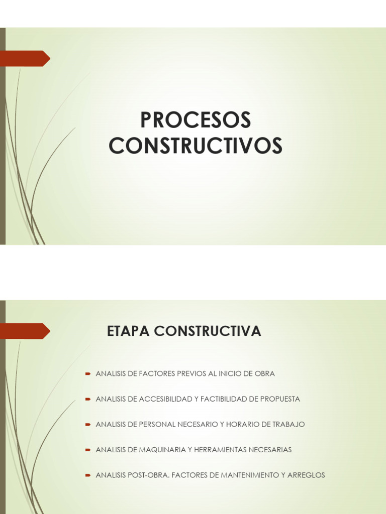 Proceso Constructivo | PDF
