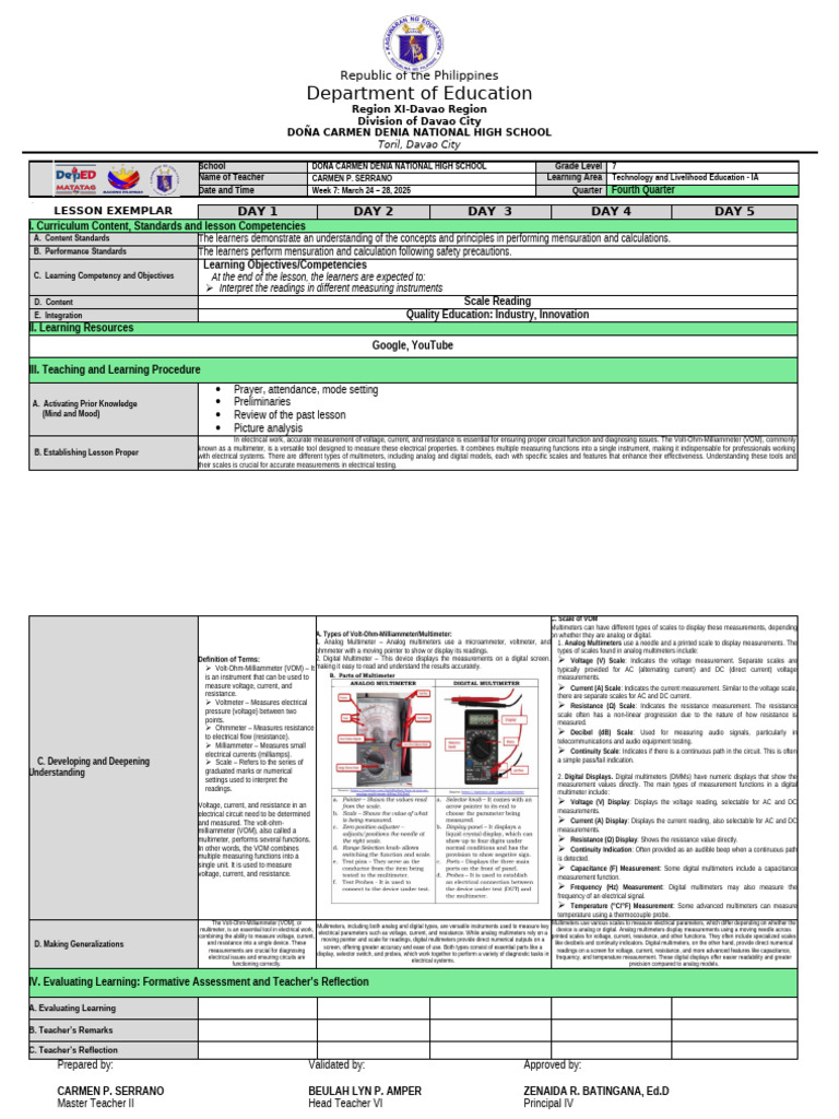 Understanding Multimeters in Education | PDF | Voltage | Electricity