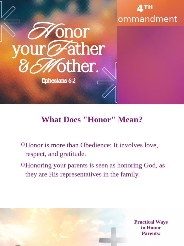 4th Commandment | PDF | Prayer | Love