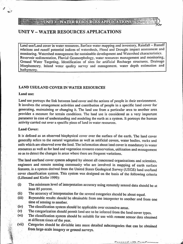 RS&GIS Unit 5 | PDF