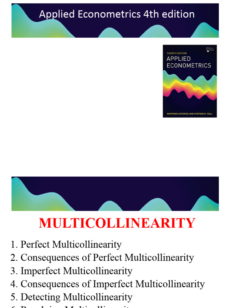 Chapter 5 Multicollinearity | PDF | Multicollinearity | Ordinary Least Squares