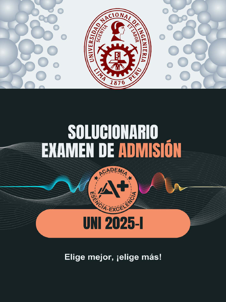 Solucionario Uni 2025-I | PDF
