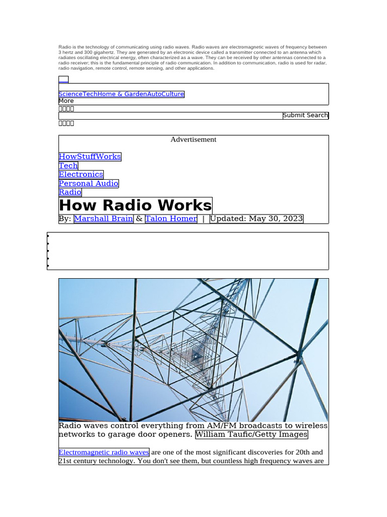Understanding Radio Wave Technology | PDF | Radio | Transmitter