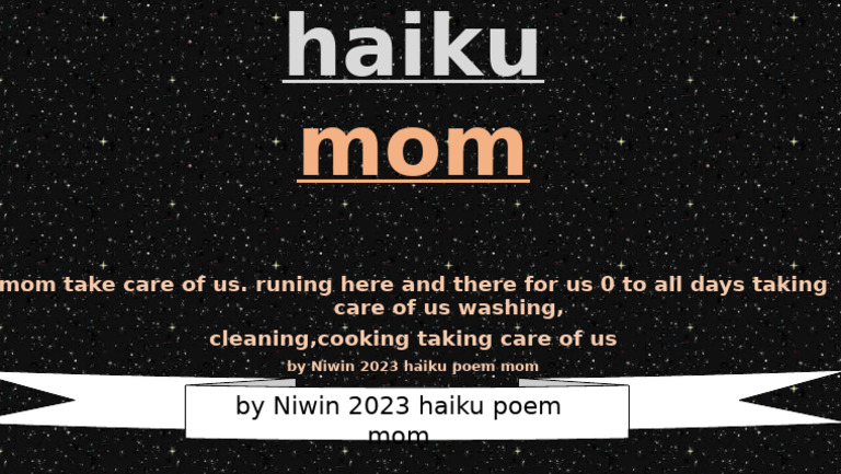 Mom Poem | PDF
