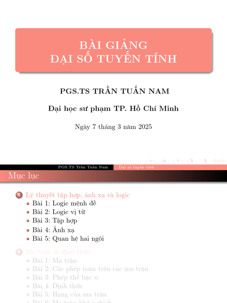 Bai Giang Dai So Tuyen Tinh | PDF