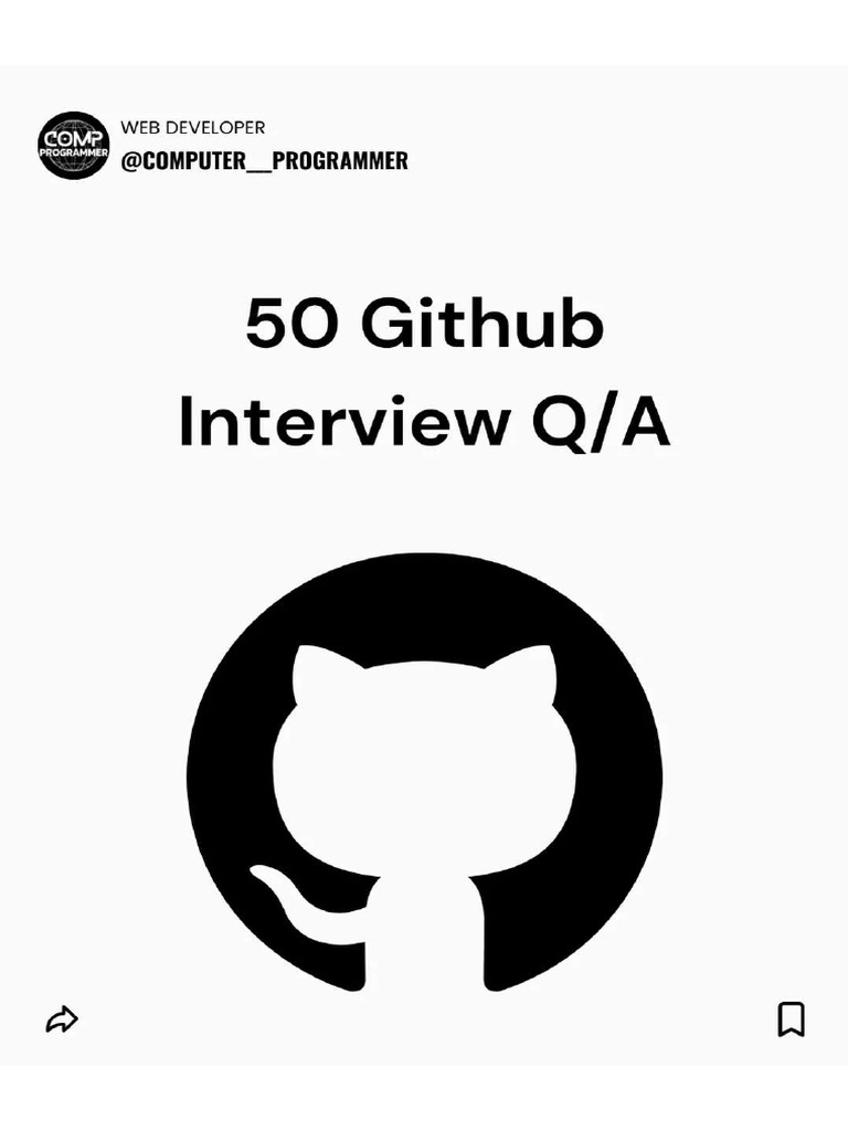 50 GitHub Interview Questions and Answers | PDF