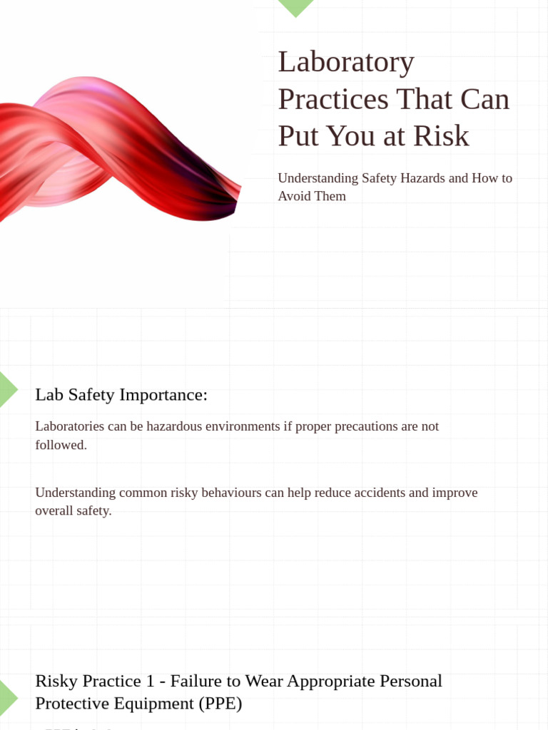 Presentation 5 Biosafety Lab | PDF | Laboratories | Personal Protective ...