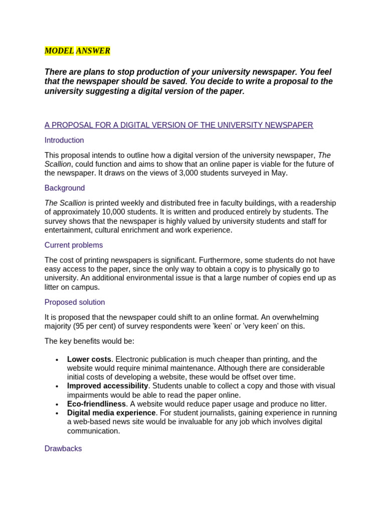 English Level c1 Proposal | PDF | Newspapers | Human Communication