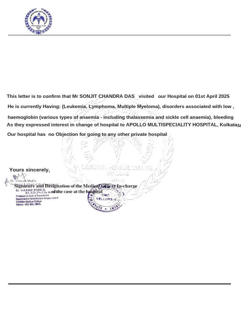 CMC Noc - Sonjit Chandra Das | PDF