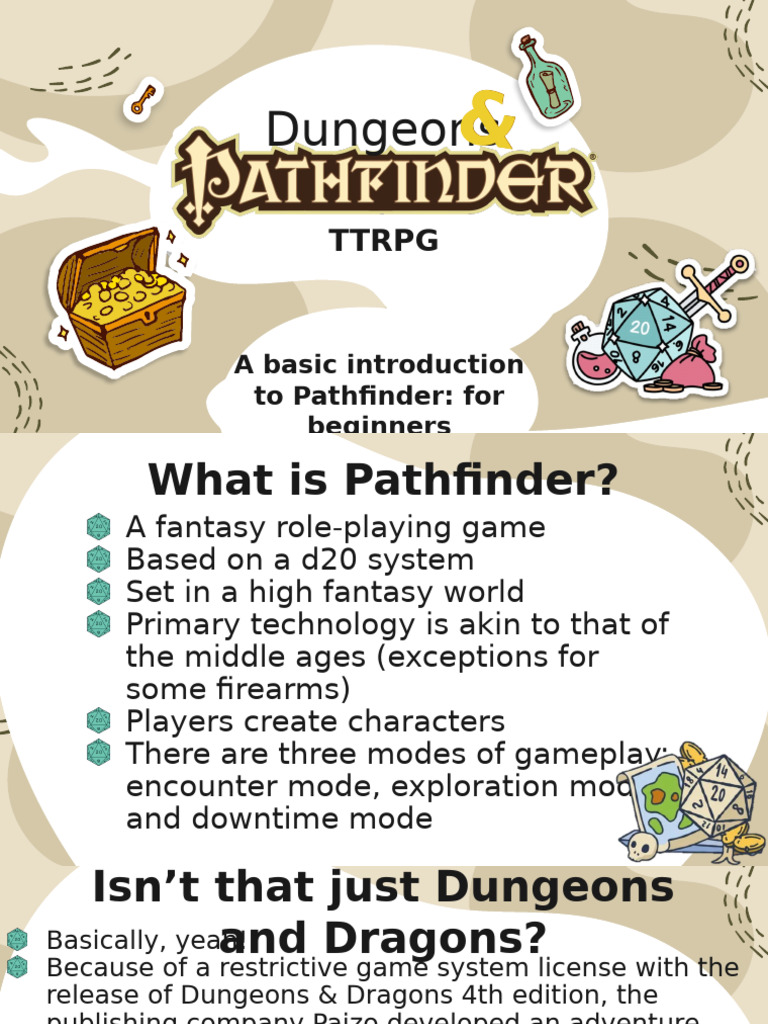 Intro To Pathfinder2e | PDF | D20 System | Fantasy Role Playing Games