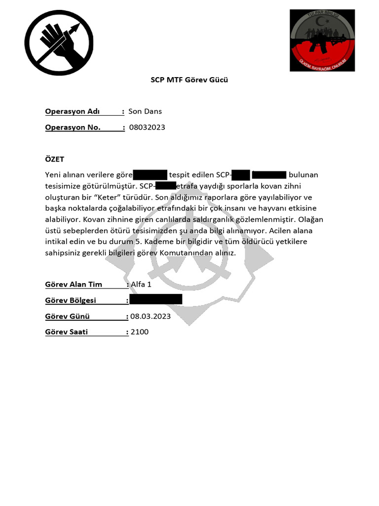 MTF - Görev Emri | PDF