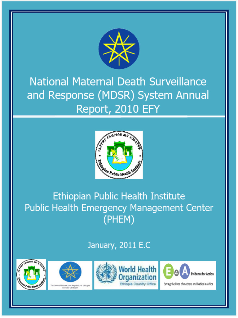 Ethiopia MDSR Report 2017-18 | PDF | Maternal Death | Childbirth