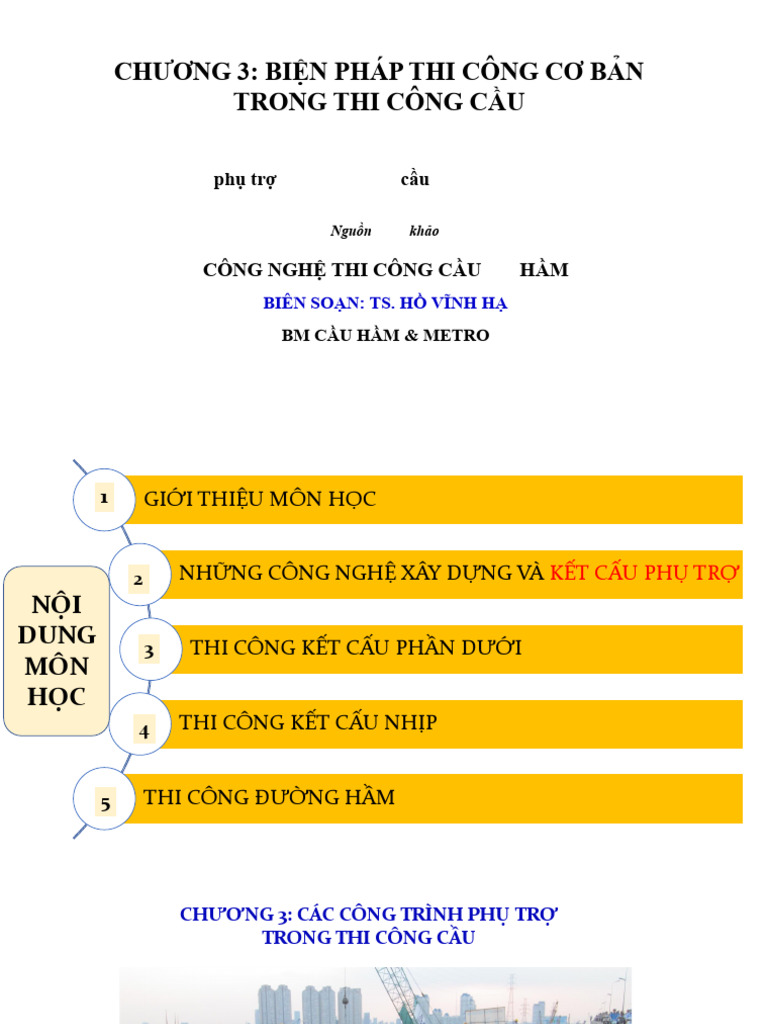 Chuong 3 Cong Tac Co Ban Thi Cong Cau P1 | PDF
