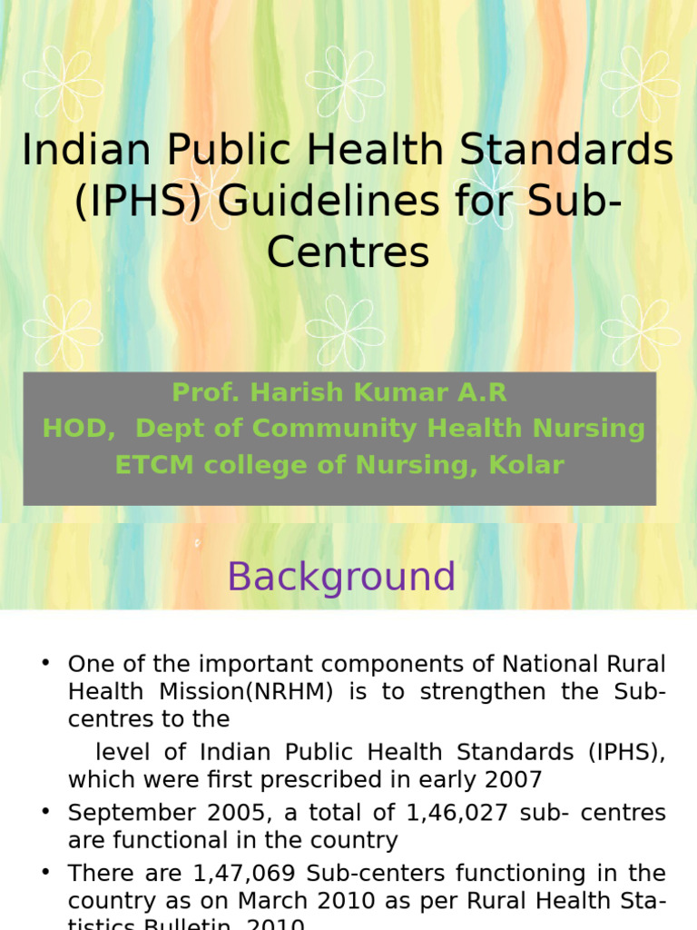 Indian Public Health Standards (IPHS) Guidelines | PDF | Pregnancy ...